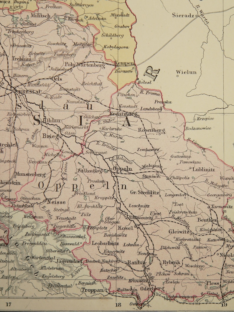 East Germany Map Original Vintage Map of Germany East German - Etsy