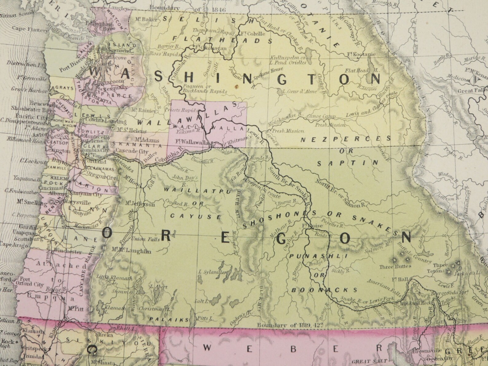 Rare 1855 United States Map by Mitchell California New | Etsy
