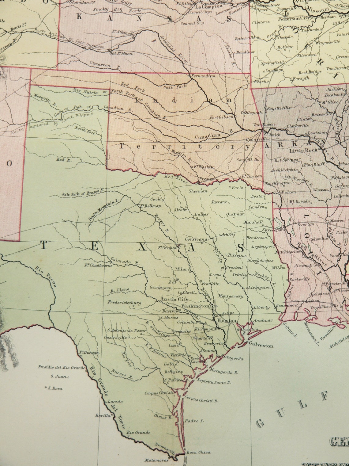 Antique United States Map 1873 Large Vintage Map United - Etsy