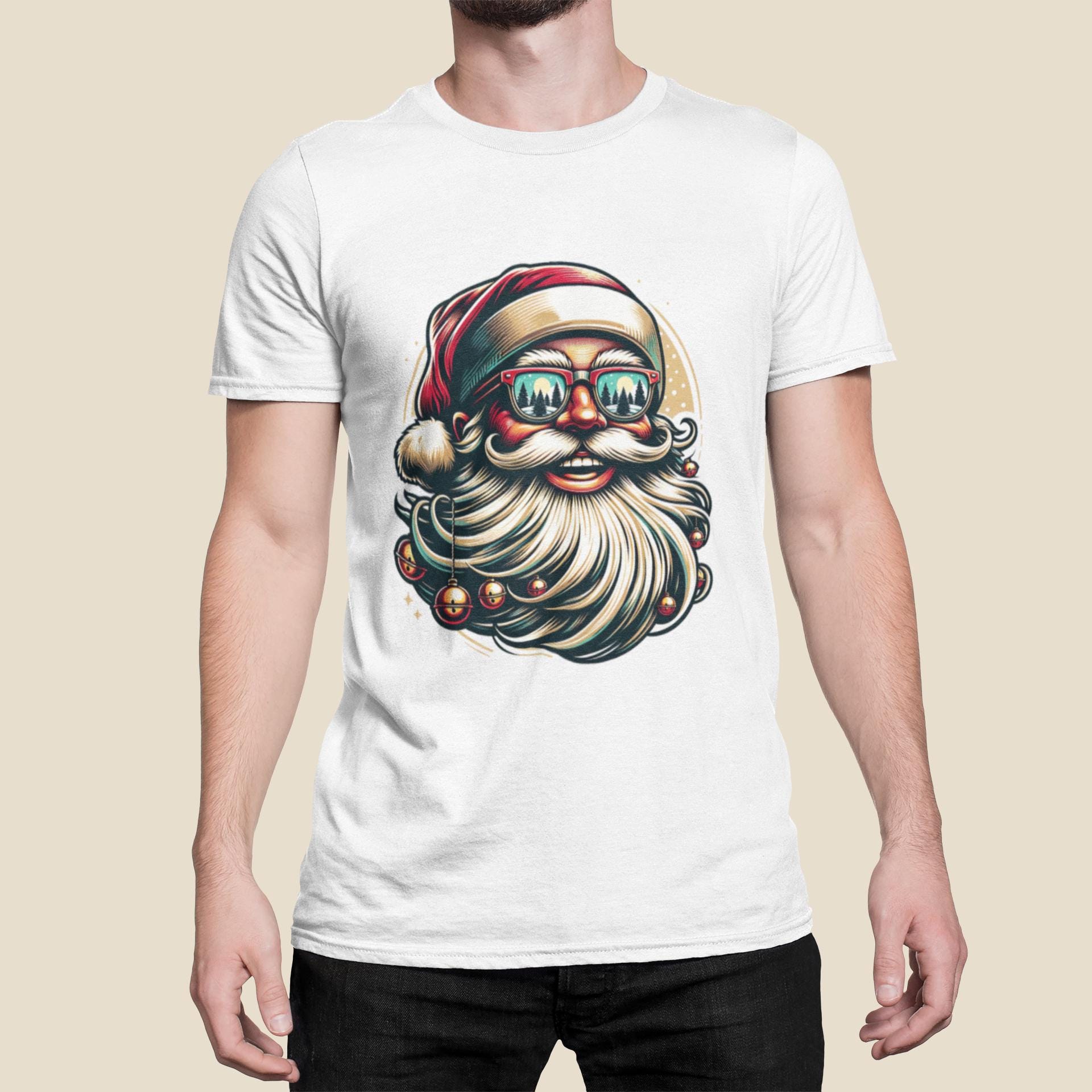 Modern Santa Claus Digital Art | Christmas PNG for T-shirts, Mugs ...