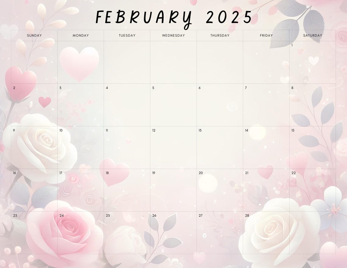 Printable 2025 Calendar | Monthly Designs for Each Season | Digital ...