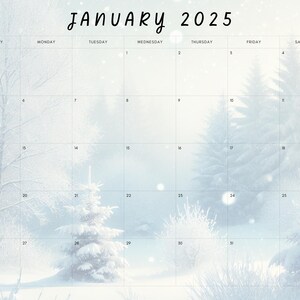 Printable 2025 Calendar | Monthly Designs for Each Season | Digital ...