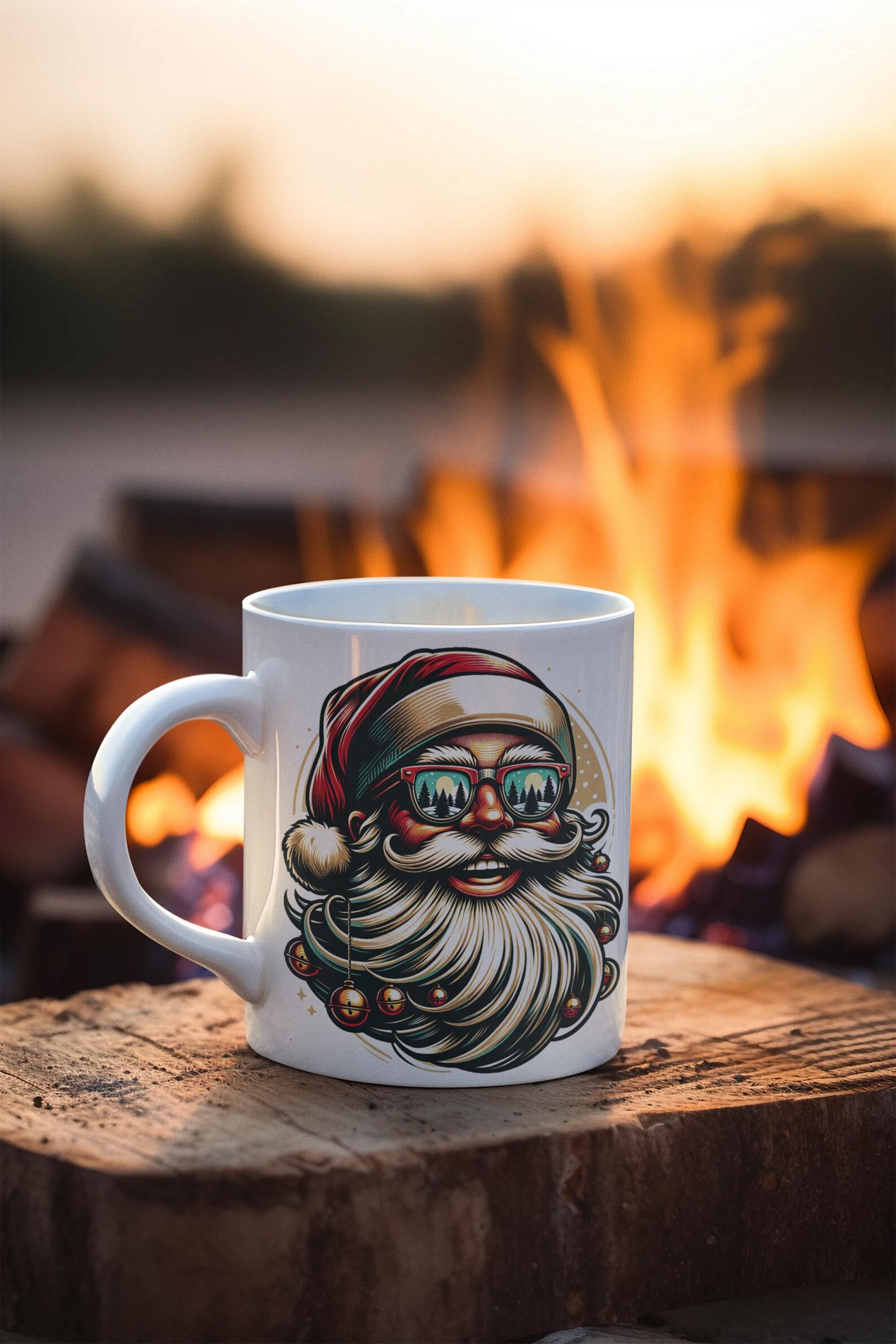 Modern Santa Claus Digital Art | Christmas PNG for T-shirts, Mugs ...