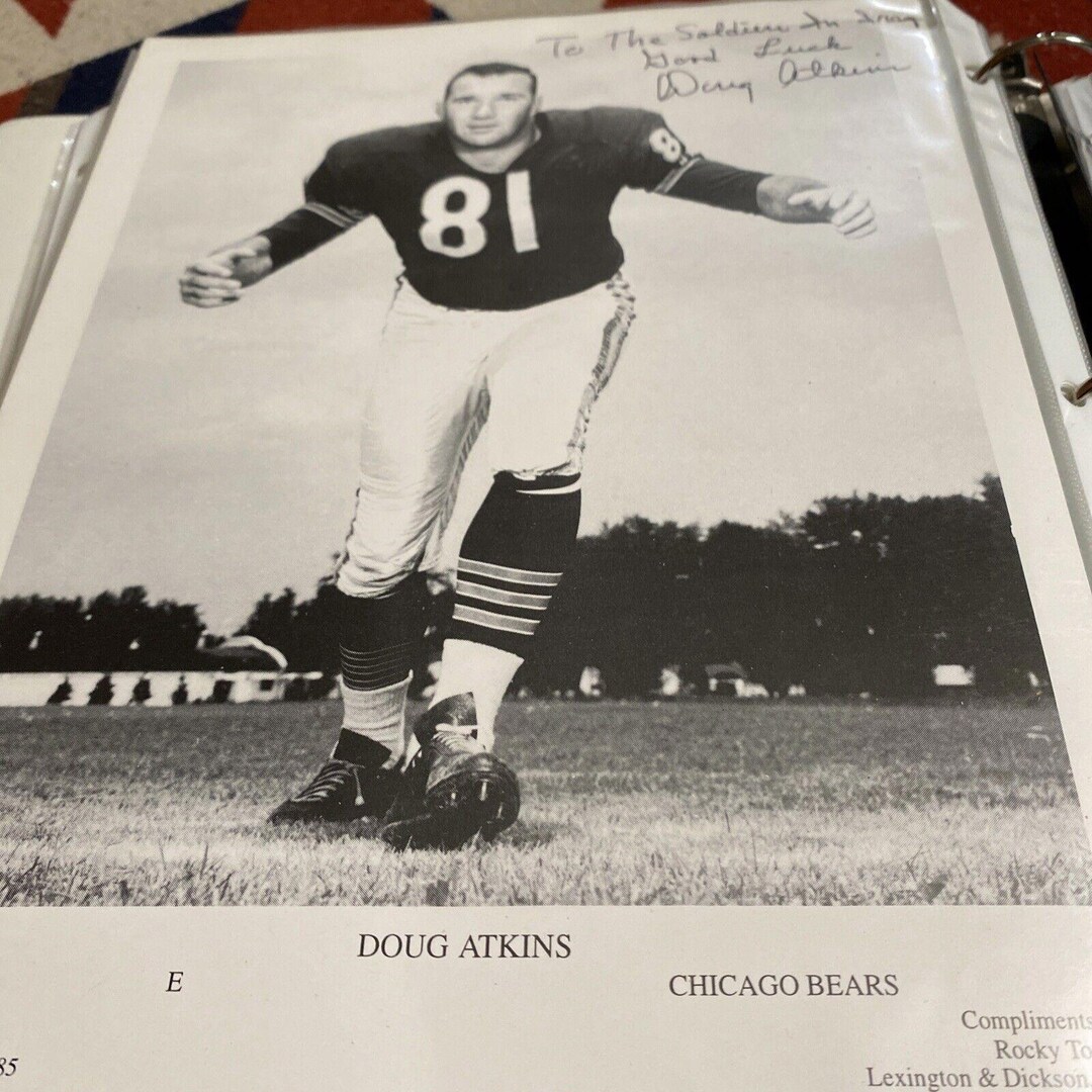 Doug Atkins Autographed 8 X 10 Photo Chicago Bears HOF Player ...