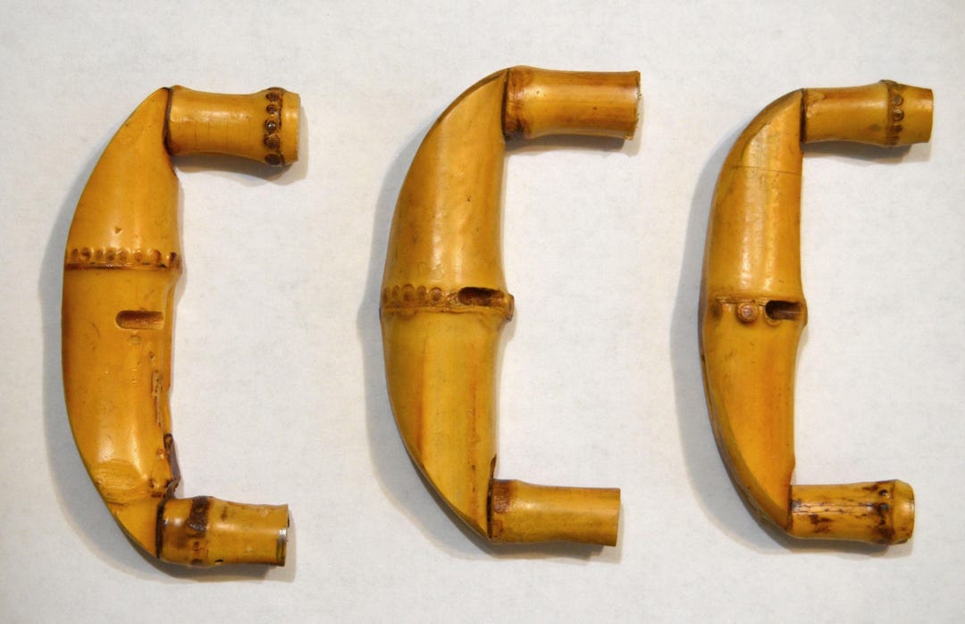 Bamboo Cabinet Handles Replacements Rustic Bamboo Set of 3 - Etsy