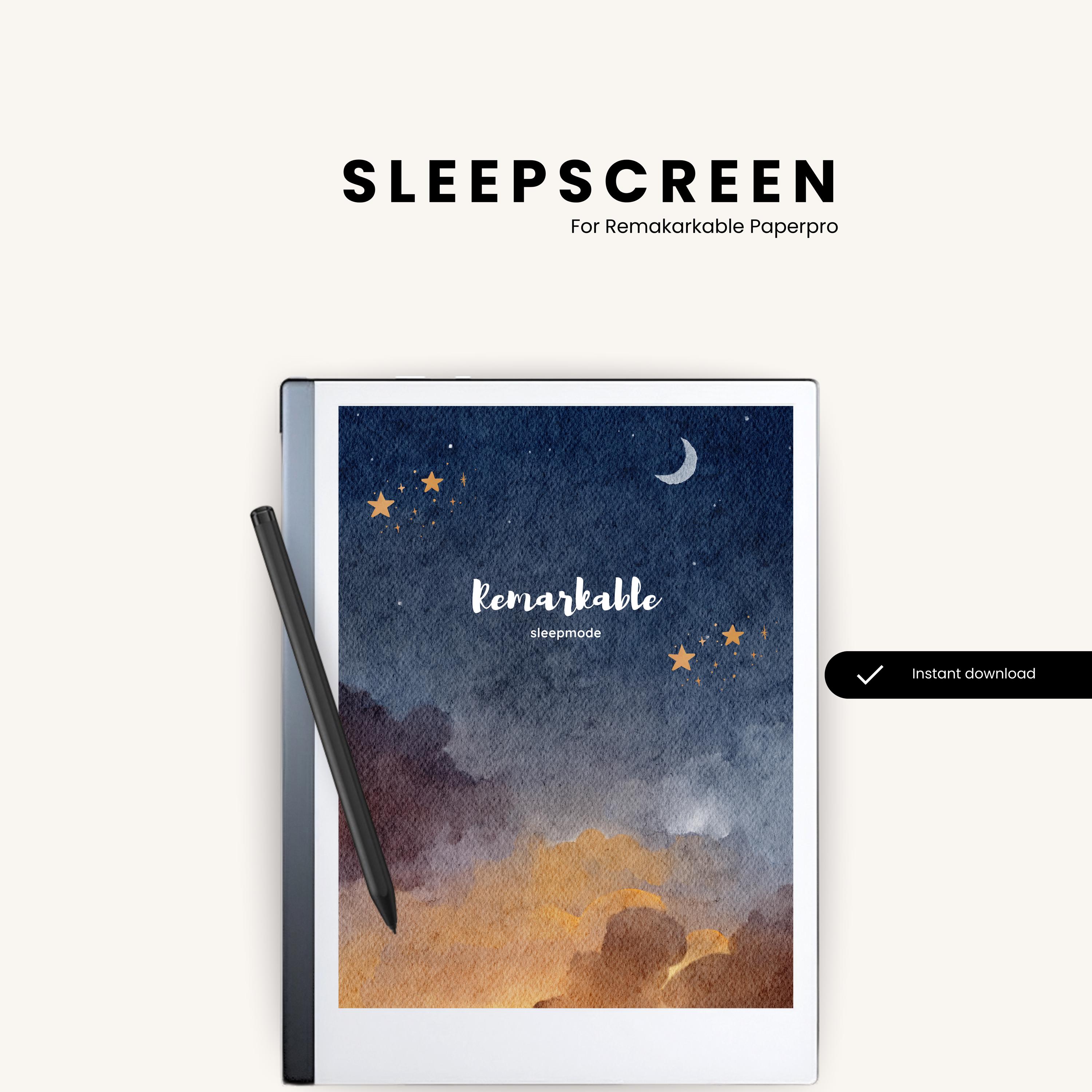 Sleep Screen Saver Template for Remarkable Paper Pro- Minimalistic Art ...