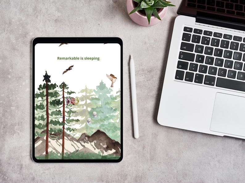 Custom Sleep Screen for Remarkable Paper Pro - Minimalistic Art, Full ...