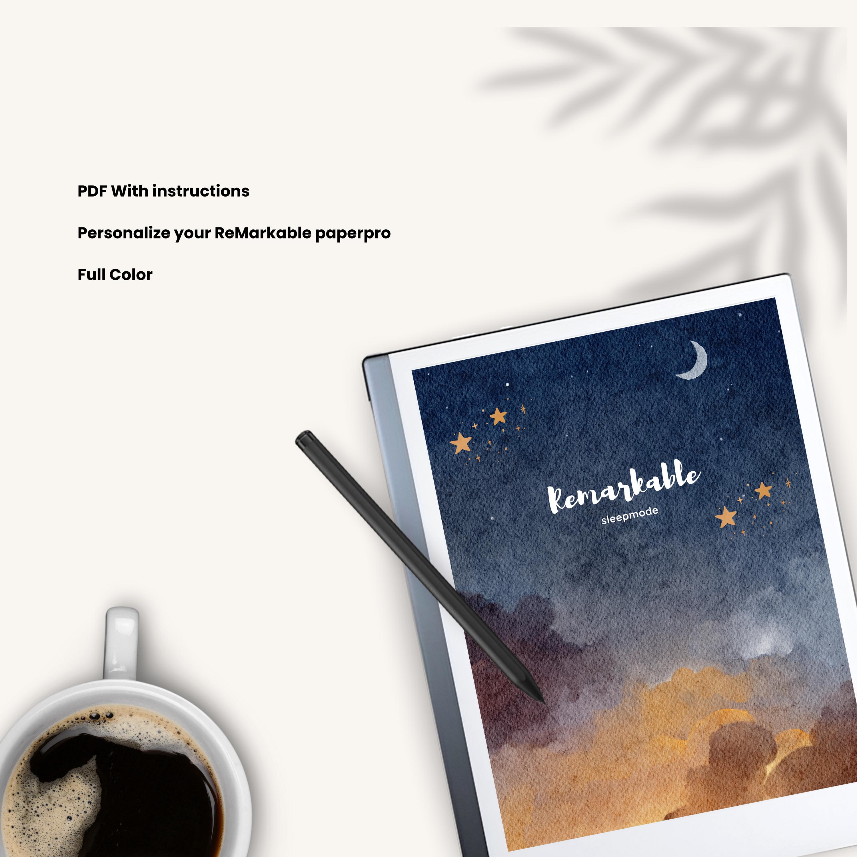 Sleep Screen Saver Template for Remarkable Paper Pro- Minimalistic Art ...