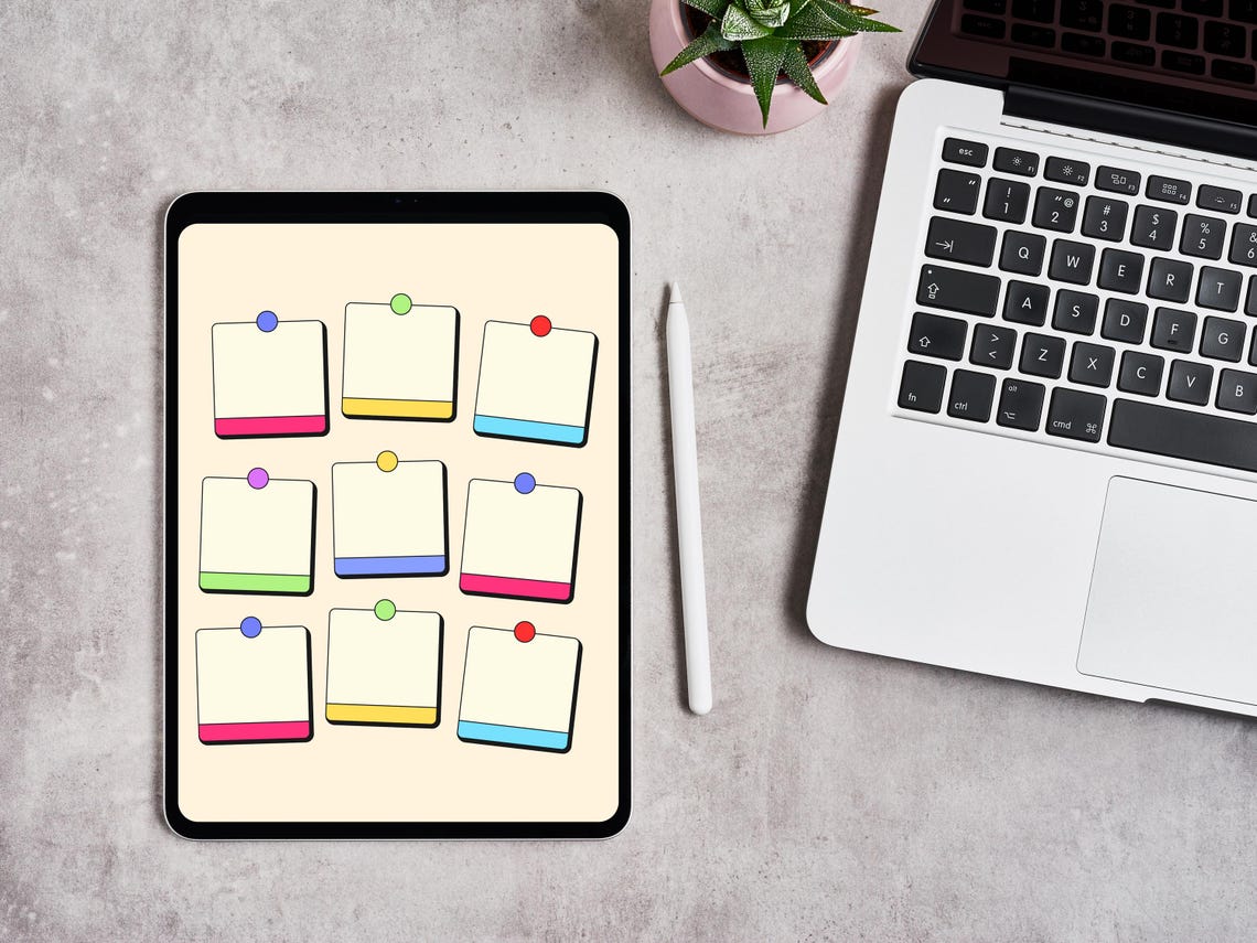 Sticky Notes Template for Remarkable Paper Pro Remarkable 3 - Digital ...
