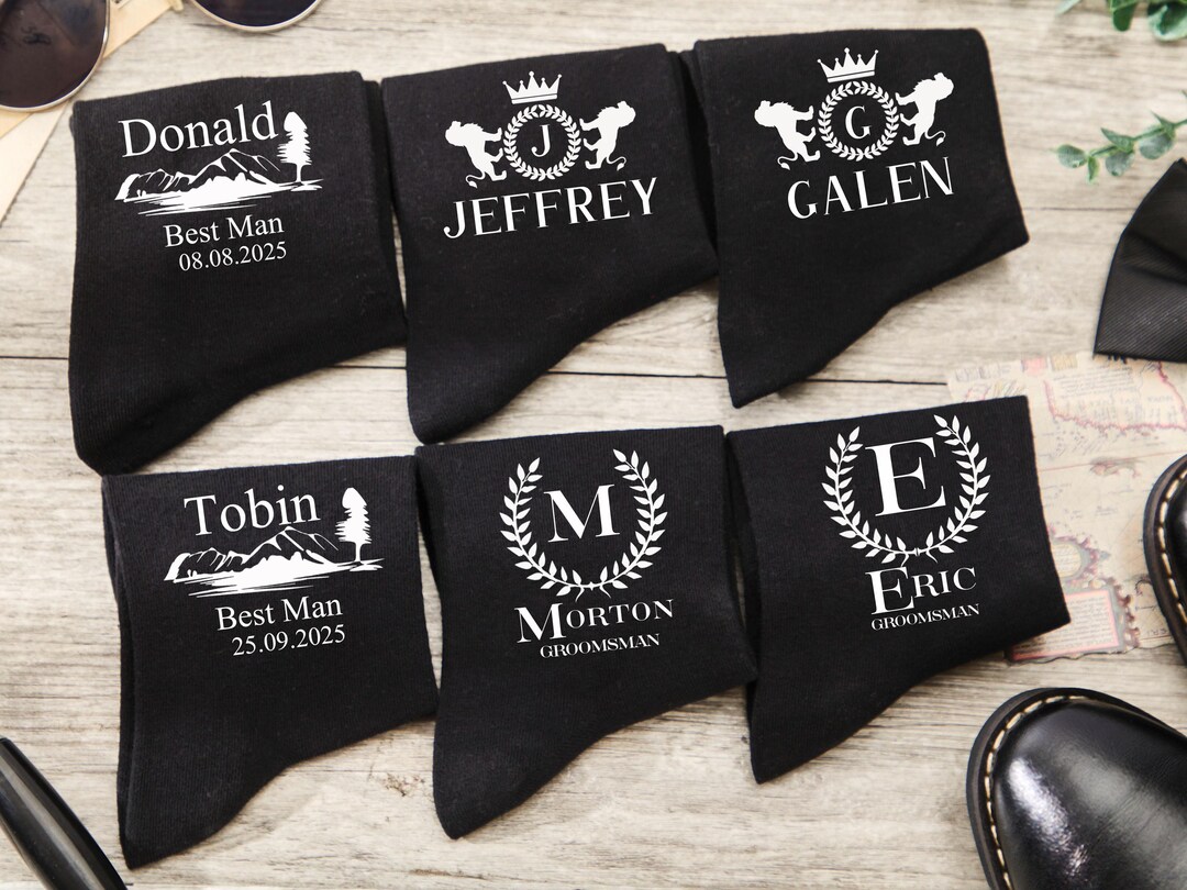 Monogrammed Men’s Dress Socks,custom Sock,custom Socks for Men ...