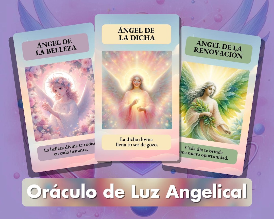 Oráculo De Luz Angelical 45 Cartas Canalizadas Producto Físico