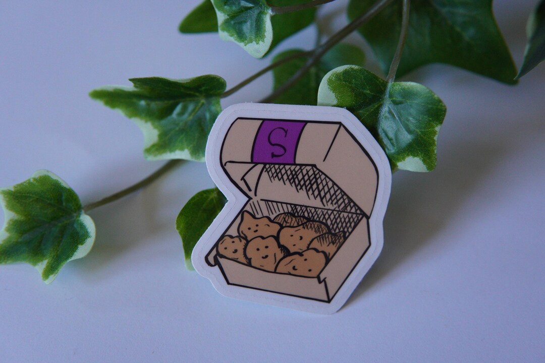 Chicken Nuggets Sticker//funny Sticker//cute Sticker//waterproof and ...
