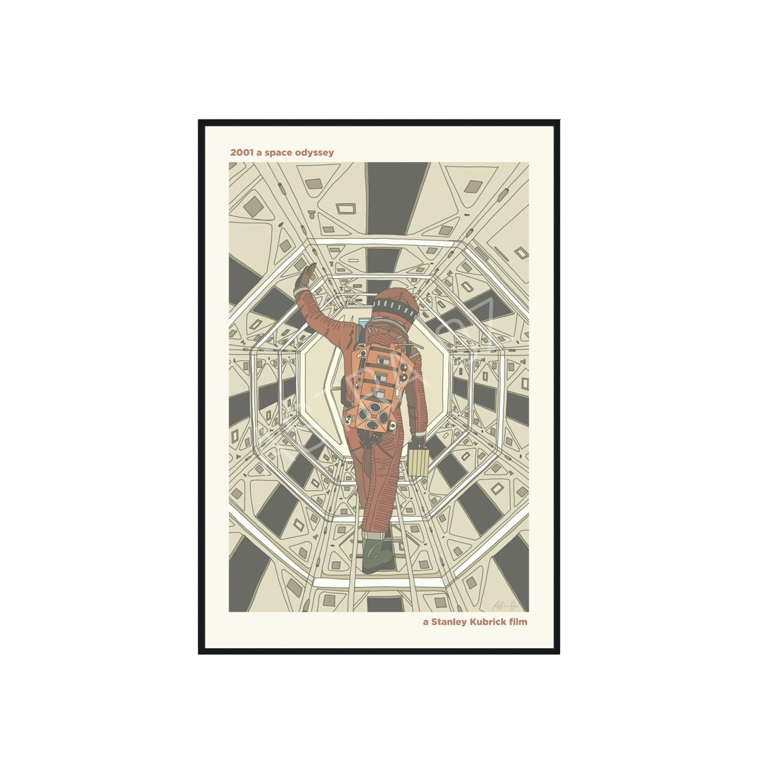 2001: A Space Odyssey - Stanley Kubrick - Custom Movie Poster - Etsy