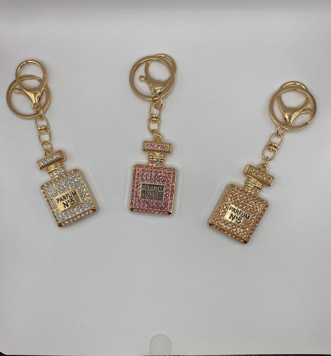 Perfume Keychains, Diamond Studded Keychain - Etsy