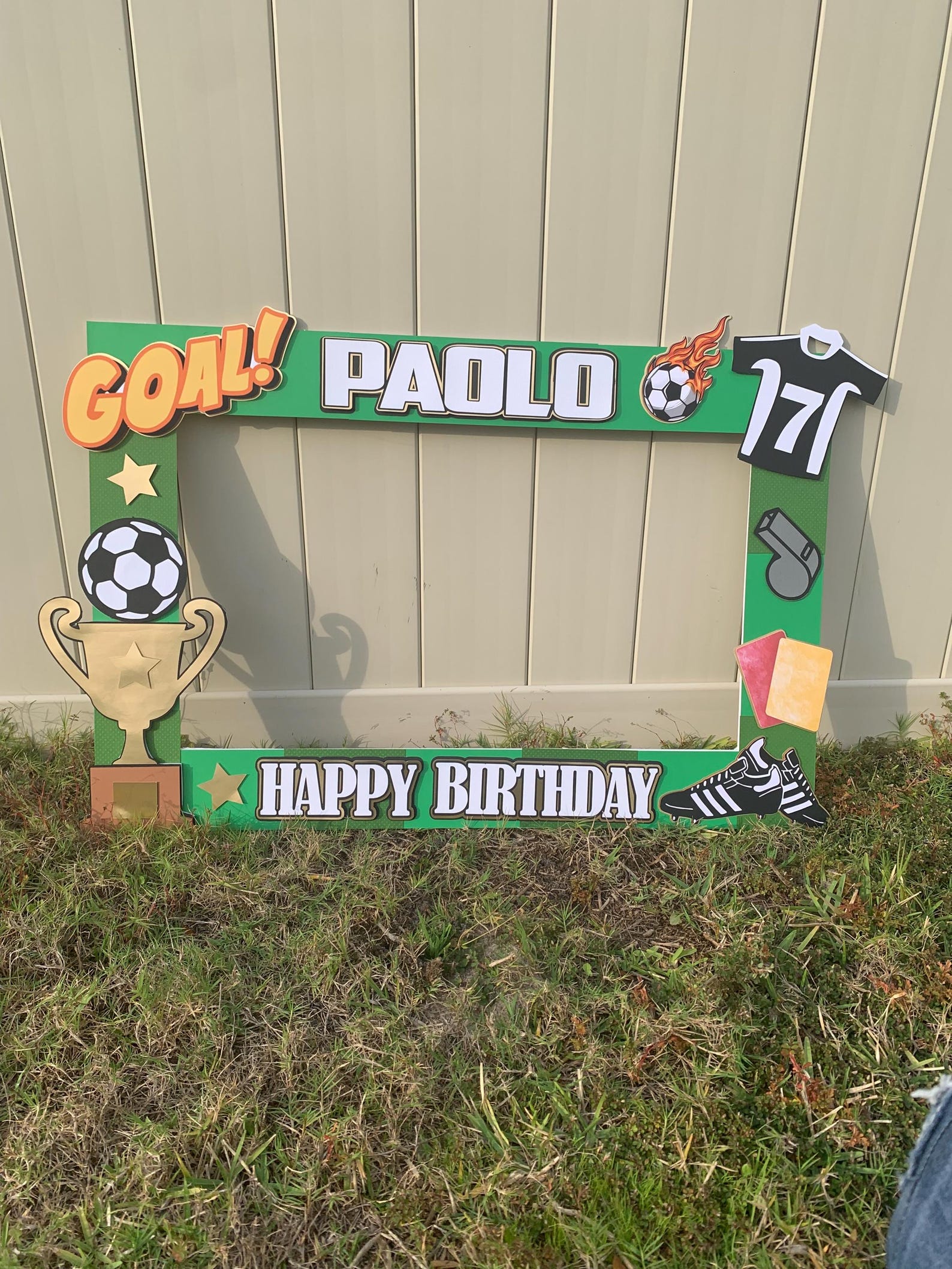 Photo Booth Soccer Party Selfie Frame Soccer, Selfie Frame Party, Frame ...