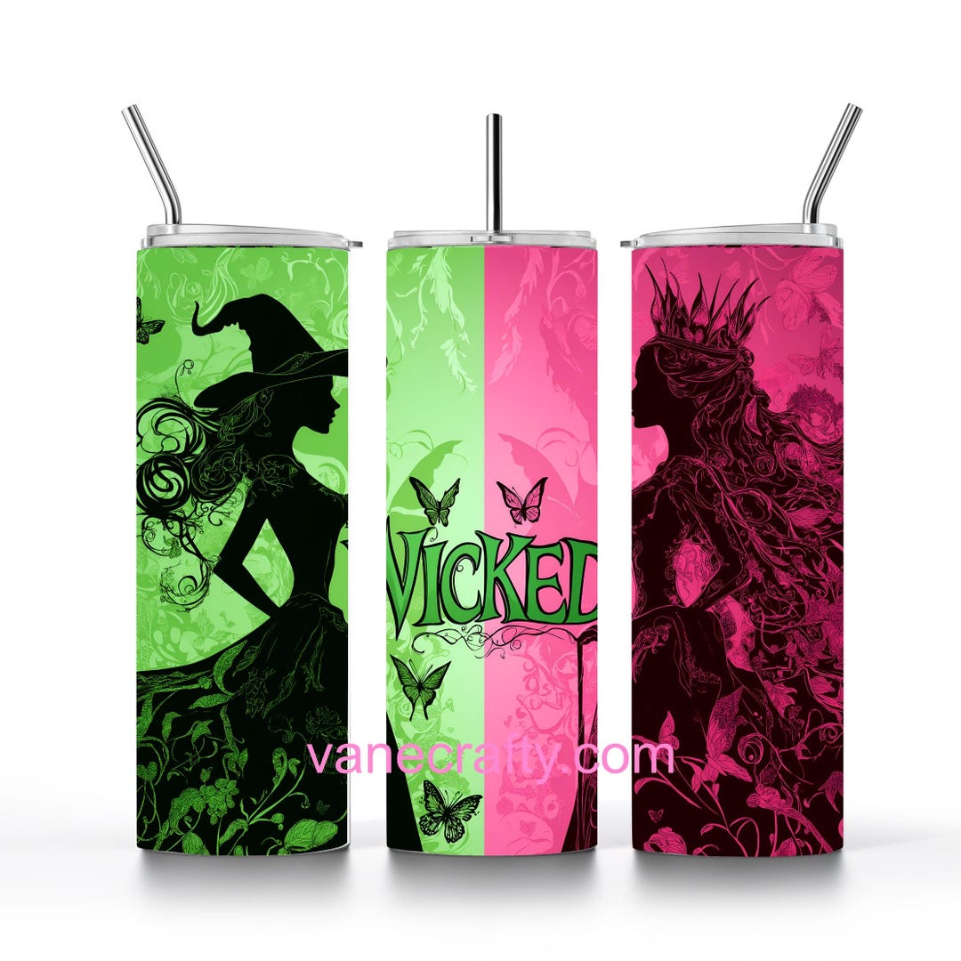 Wicked Movie Tumbler, Cup, , Wicked Party, Wicked Decor, Wicked ...