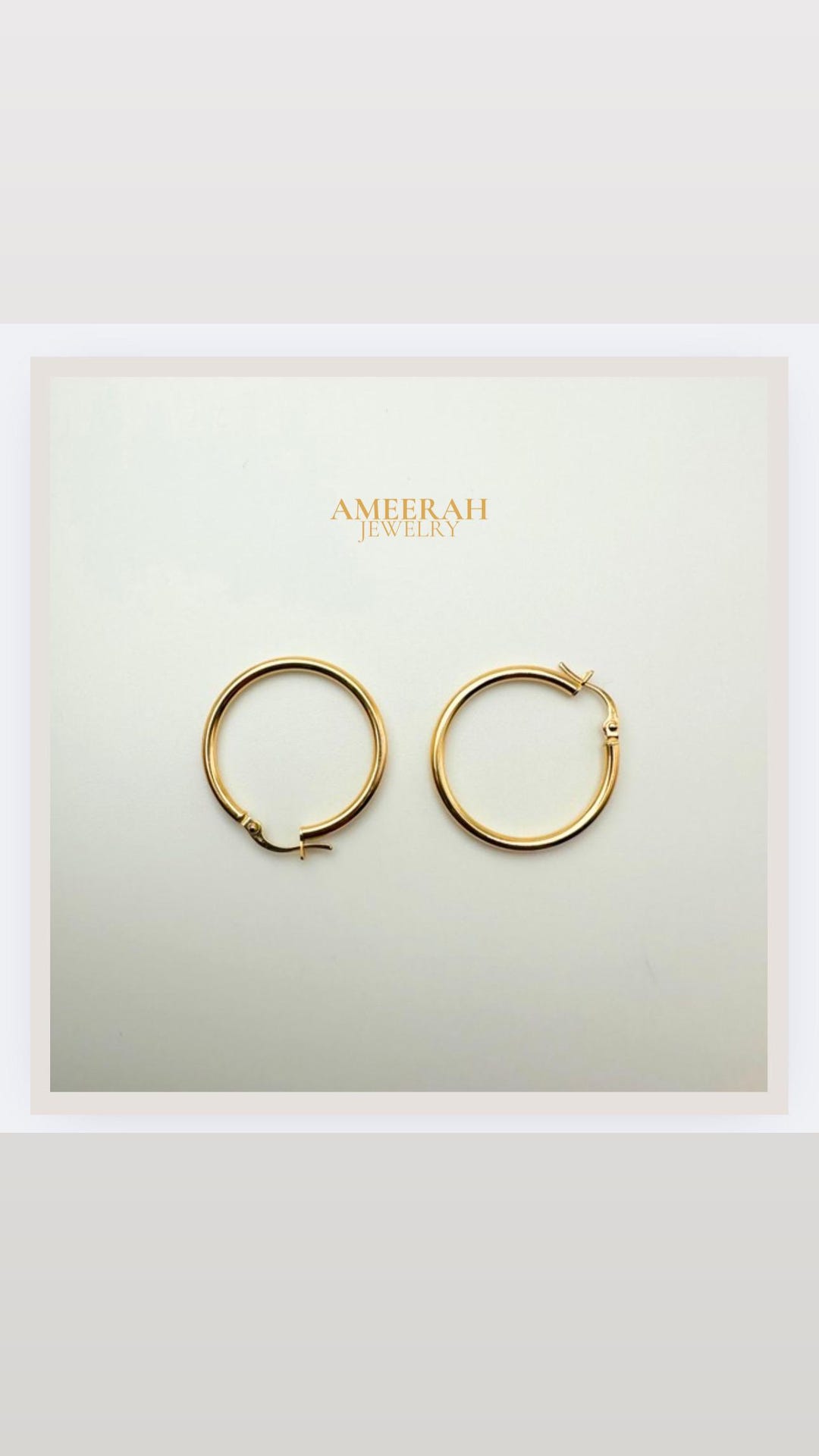 Hoop Earrings 18k Solid Yellow Gold Loop Earrings - Etsy