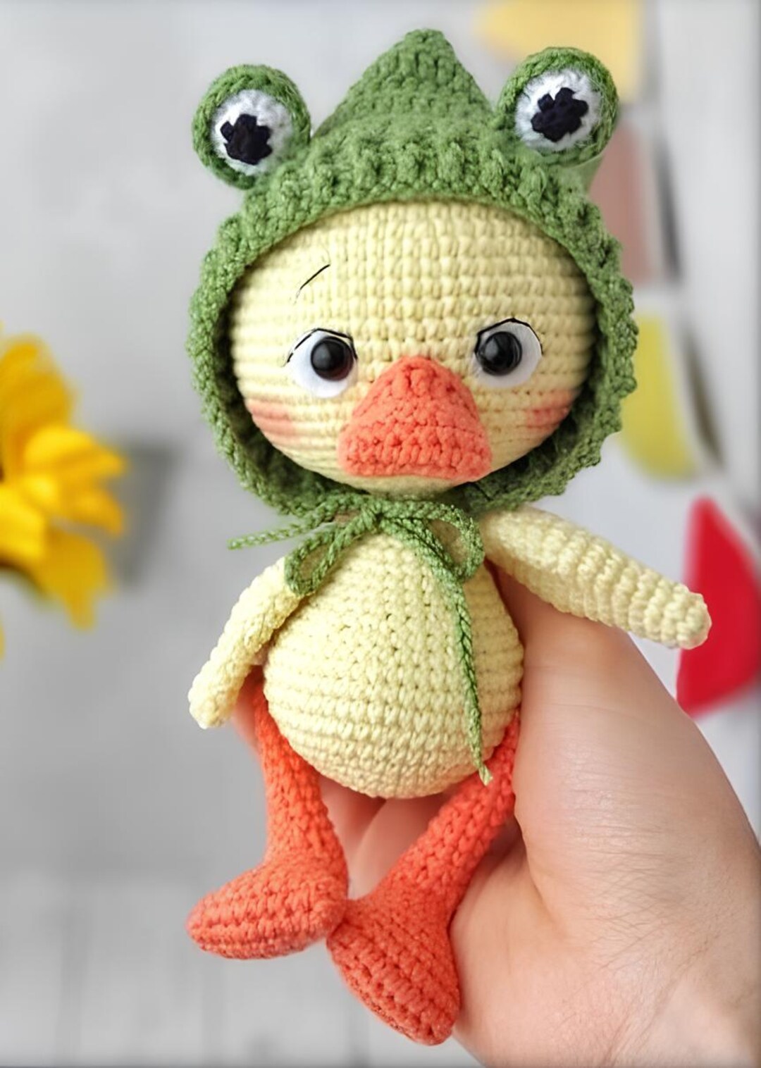 Cute Duckling Amigurumi Crochet Pattern PDF – Easy DIY Duck Toy Pattern ...
