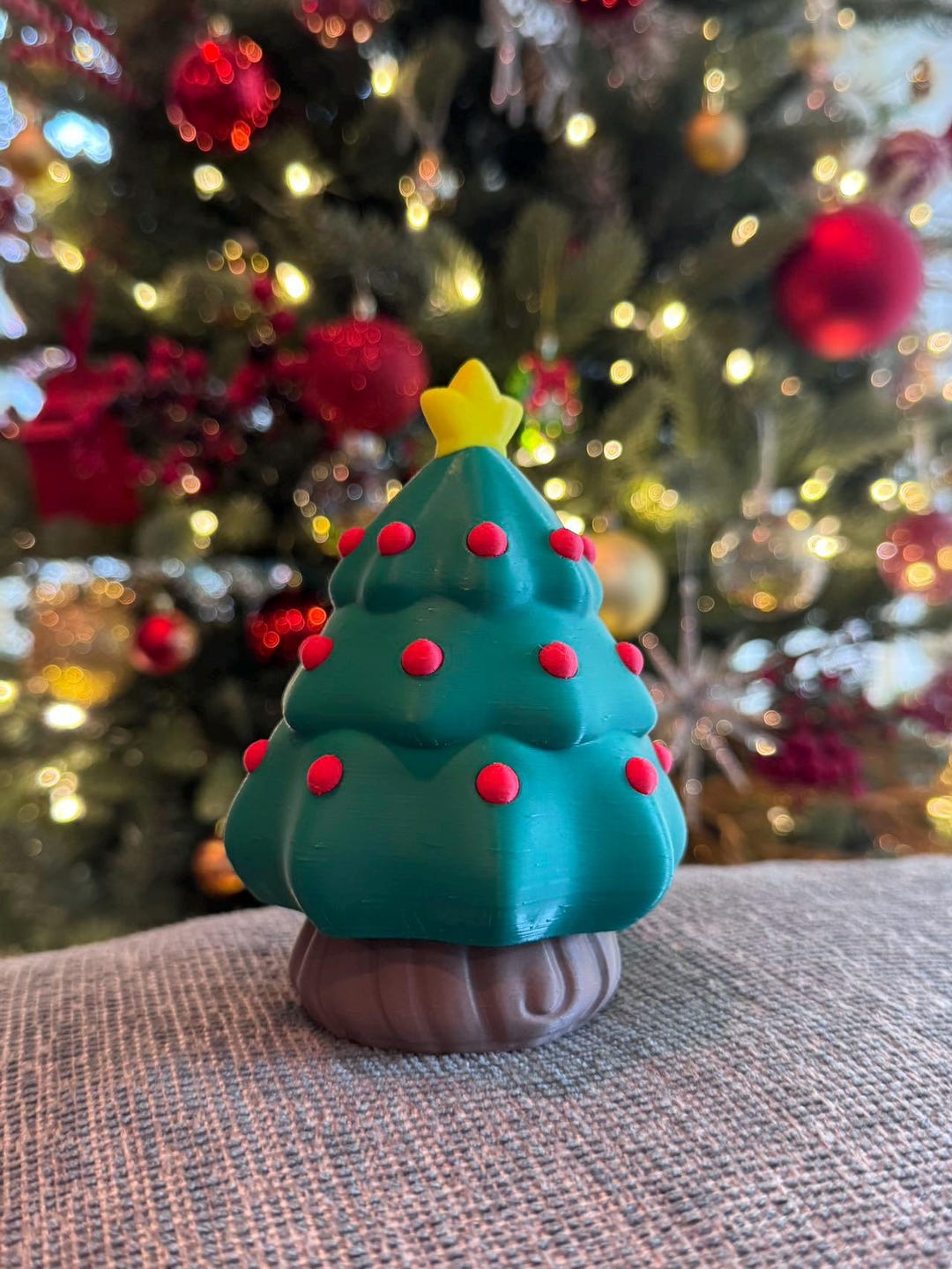 3D Printed Mini Christmas Tree – Festive Holiday Desk Decor - Etsy