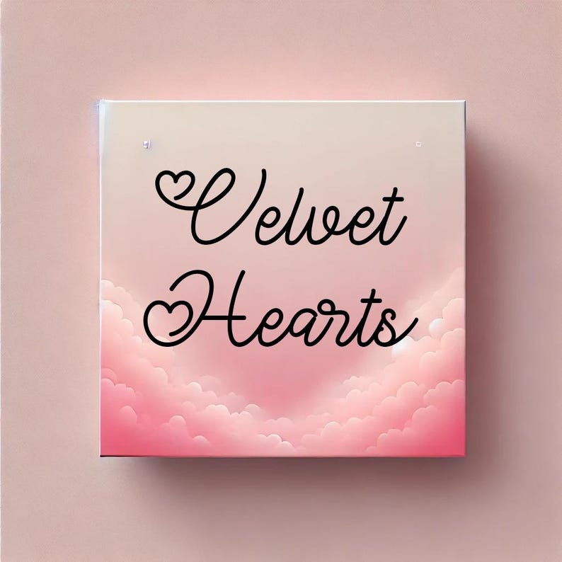 Velvet Hearts Font - Handwritten Script, Romantic Valentine Letters ...