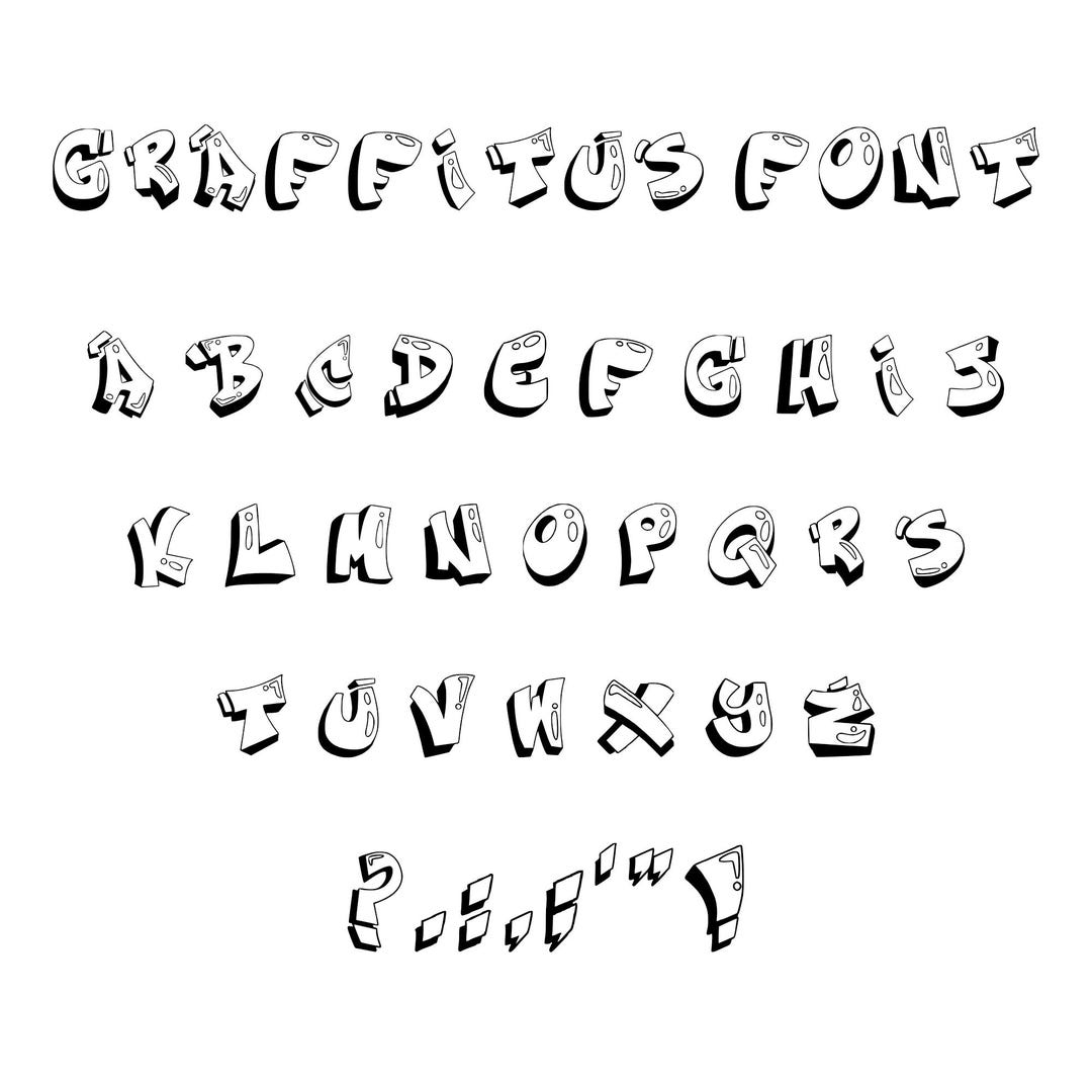 Graffitus Font – Bold Graffiti Style | PNG, SVG, TTF | Street Art ...
