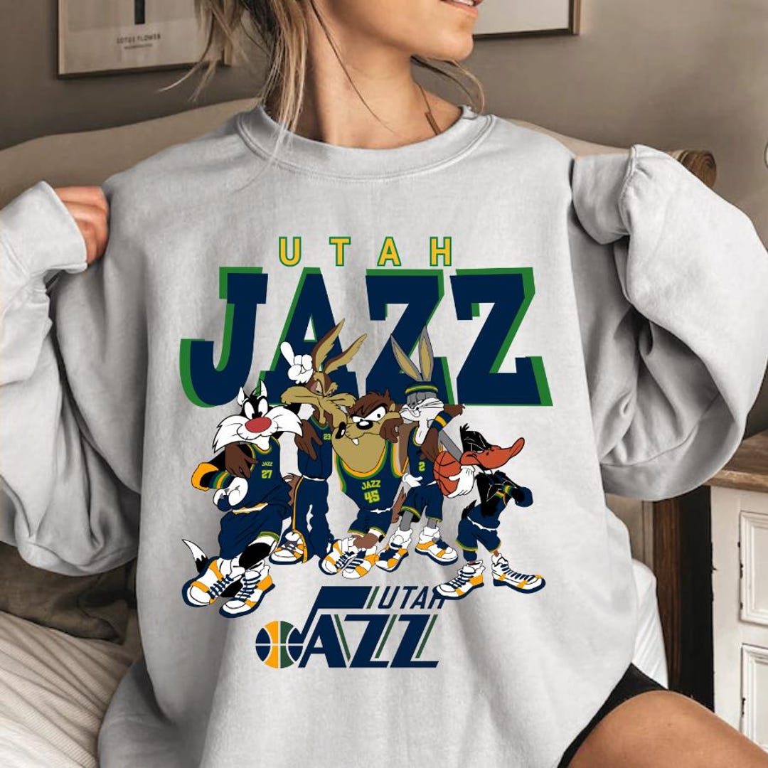 Vintage Utah Jazz Looney Tunes N.B.A Basketball Shirts Sweatshirt ...