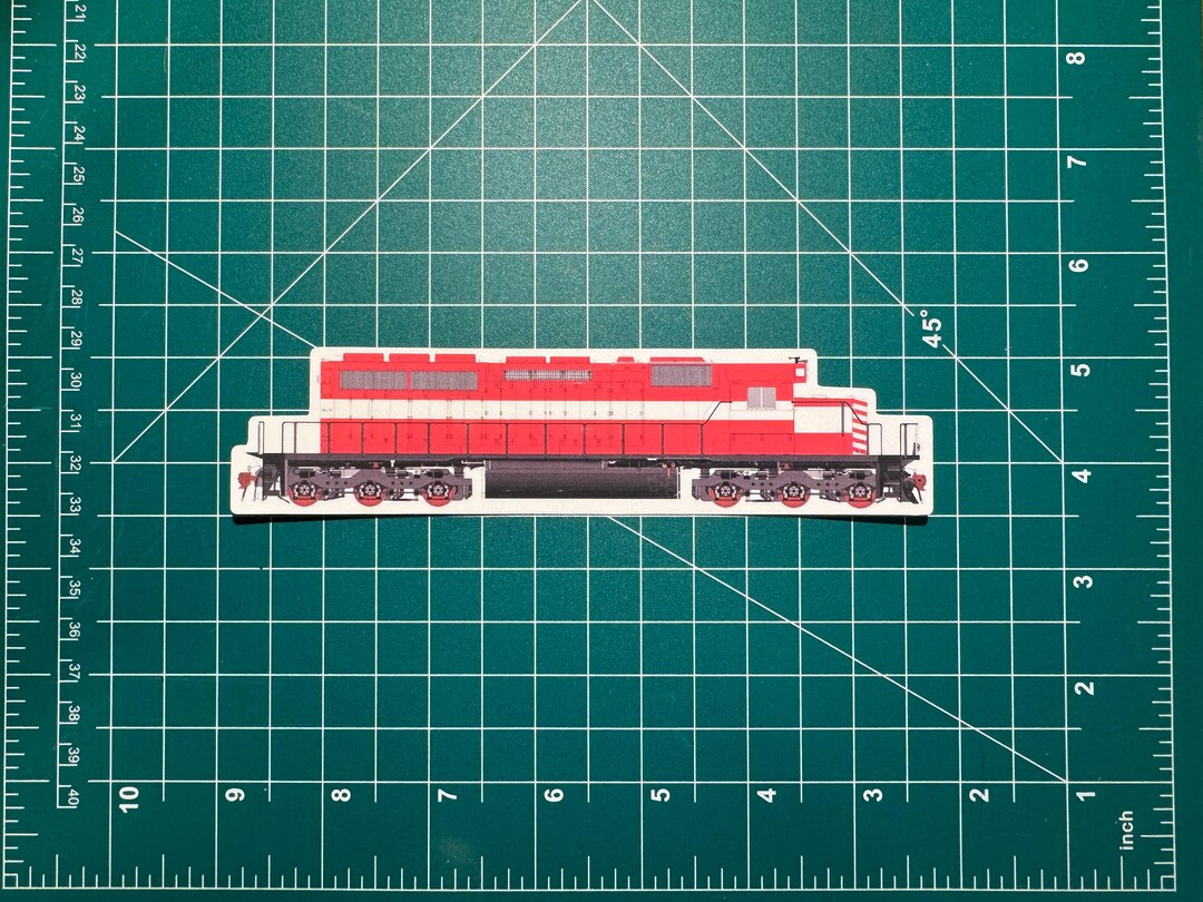 SD40-2 Red Paint Locomotive Waterproof Vinyl Sticker - Etsy
