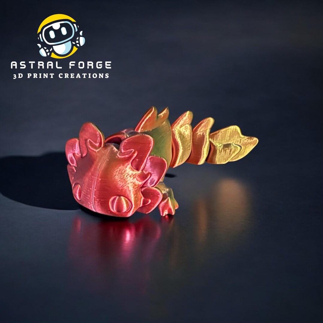 Rainbow Tadpole 3D Printed - Etsy