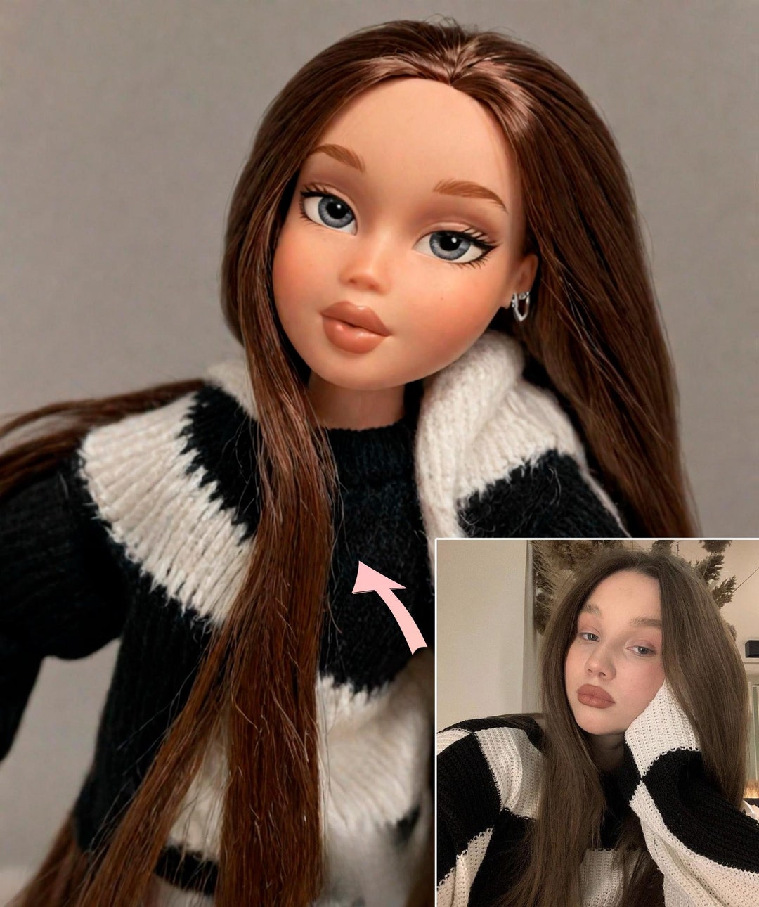 Personalized Barbie/doll Style Portrait, Digital File, Barbie Style ...