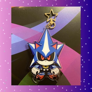 Sonic Dangling Acrylic Keychain: Metal Sonic, Neo, Mephiles, Infinite ...