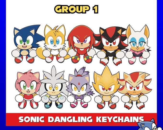 Sonic and Friends Hard Enamel Pin - Etsy