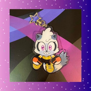 Sonic and Friends Dangling Acrylic Keychain: IDW Surge, Kit, Tangle ...