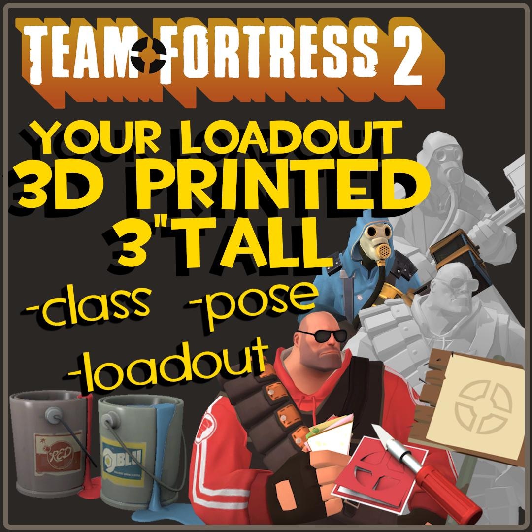 Your Loadout! - 3" Team Fortress 2 Custom 3D Prints - Etsy UK