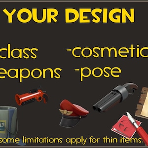 Your Female Pyro Loadout! - Team Fortress 2 Custom 3D Prints - Etsy