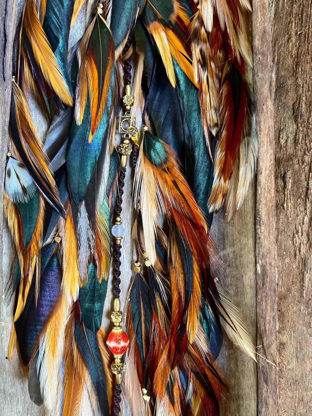 Marame Feather Hair Wrap ~lulu ~ Feather Hair Extension ~ Feather Hair ...