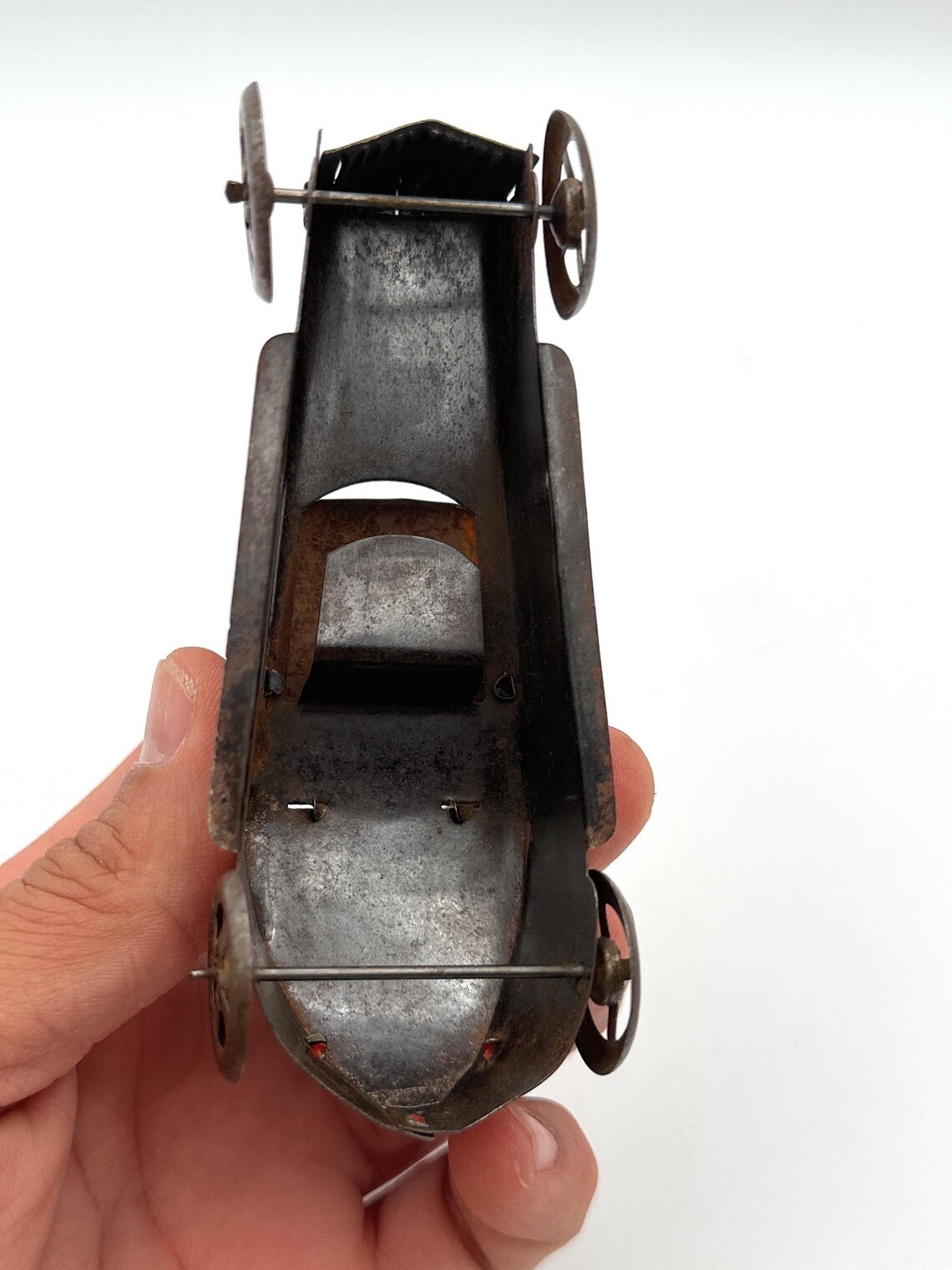 Antique Pre-war Rico #8 Boat Tail Racecar Penny Tin Toy - 4.5” Long - Etsy
