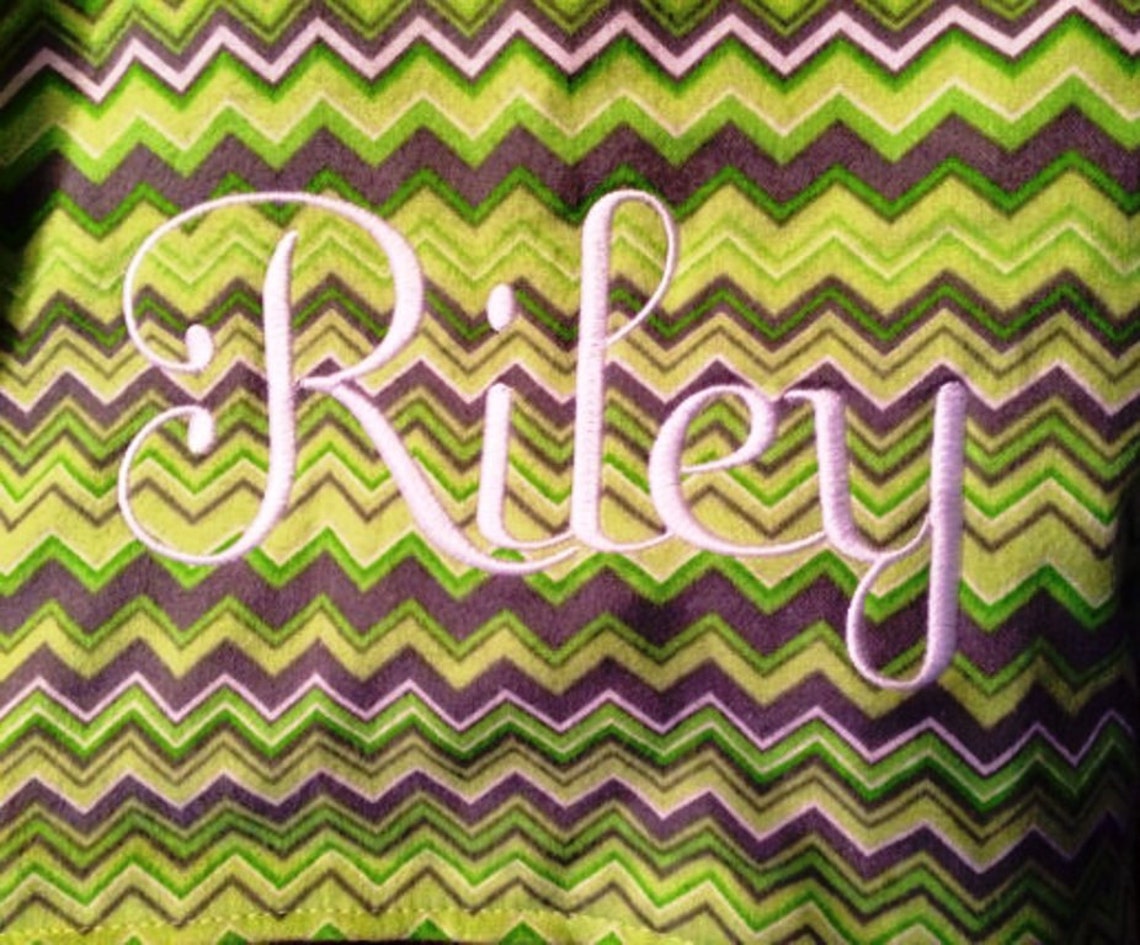 Profesional Embroidery YOU Pick Font and Color - Etsy
