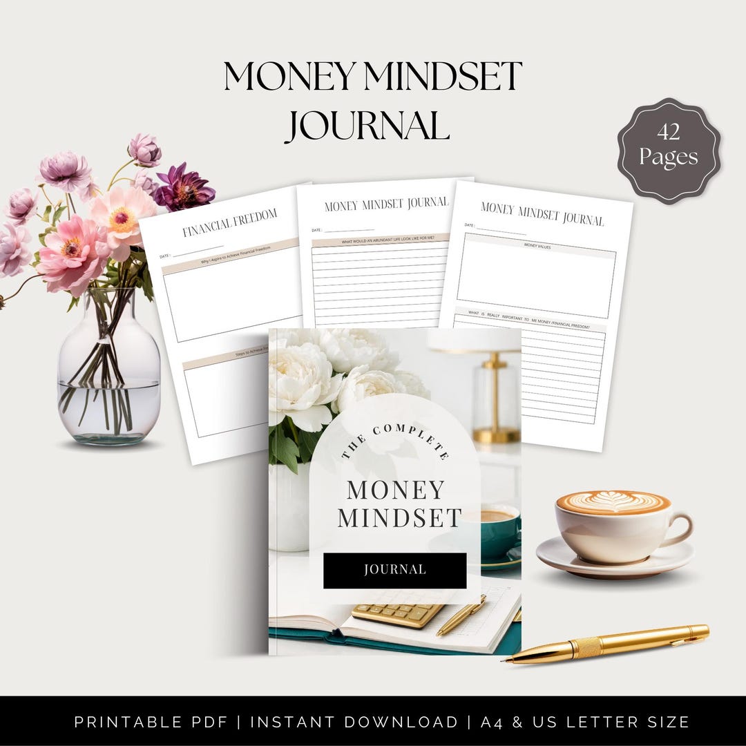 Money Mindset Journal:planner,workbook Goal Setting,tracker ...