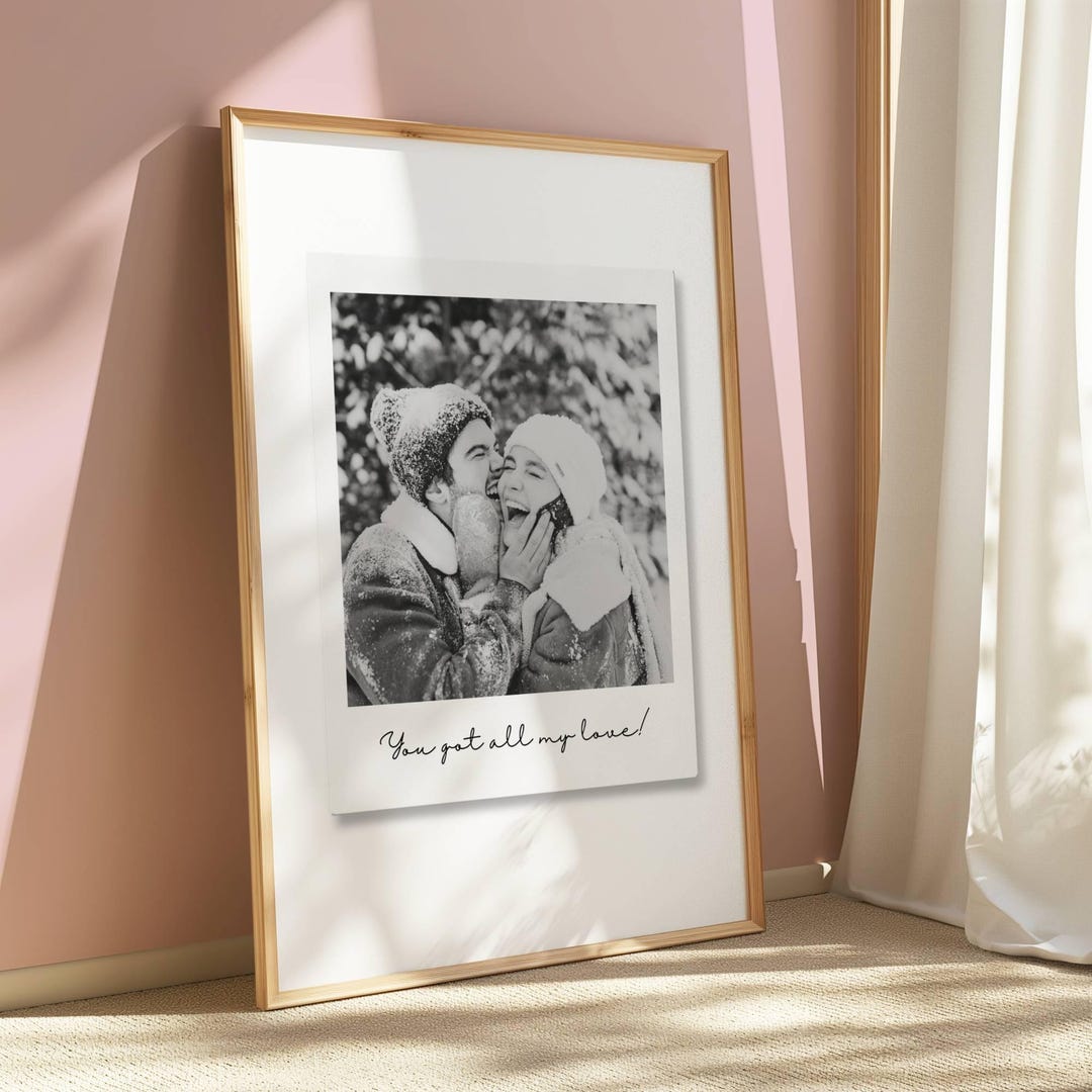 Customizable Polaroid Photo Template – Personalized Digital Print for ...