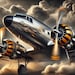 VINTAGE DC-3 Aviation Art Print | Perfect for Pilots & Airplane ...