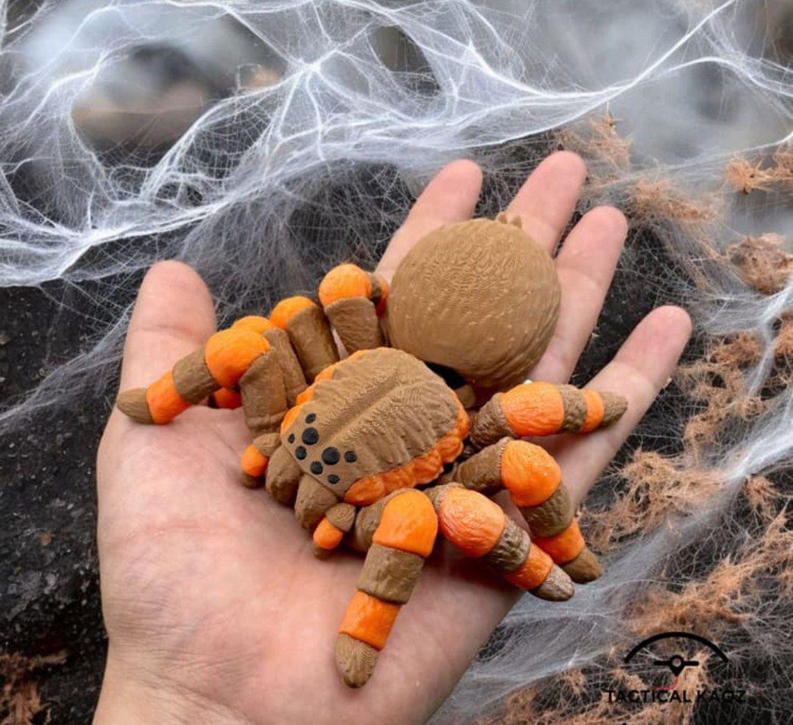 Articulated Tarantula STL File – 3D Print Flexible Tarantula Toy ...