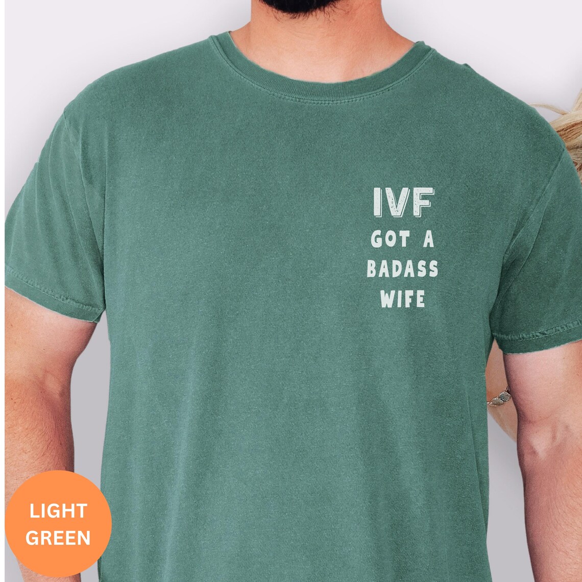 IVF Dad Shirt: Badass Wife, Lucky Embryo - Funny Infertility Gift - Etsy