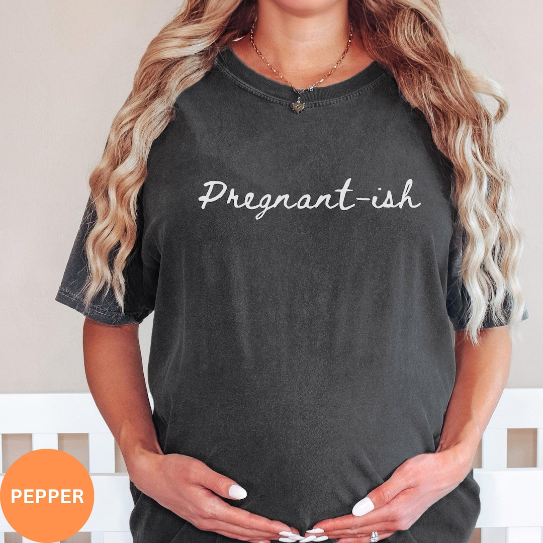 Comfort Colors® Pregnant Shirt Pregnancy Announcement T-shirt Baby ...