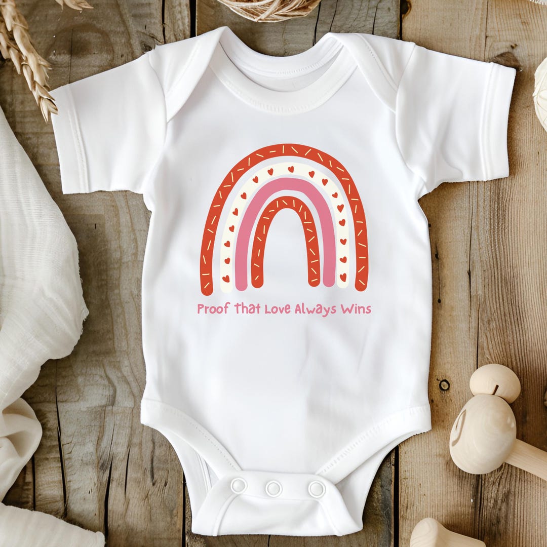 IVF Proof That Love Always Wins Bodysuit, IVF Baby Onesie, IVF Baby Valentine Onesie, Ivf ...