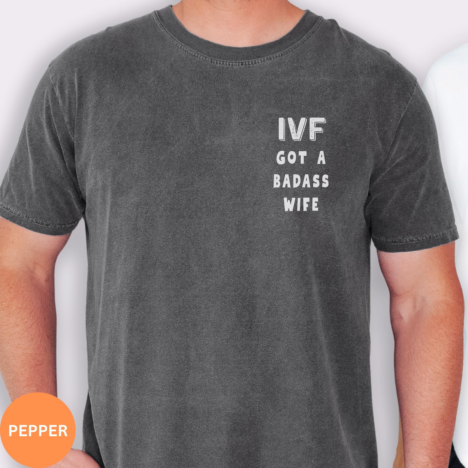 IVF Dad Shirt: Badass Wife, Lucky Embryo - Funny Infertility Gift - Etsy