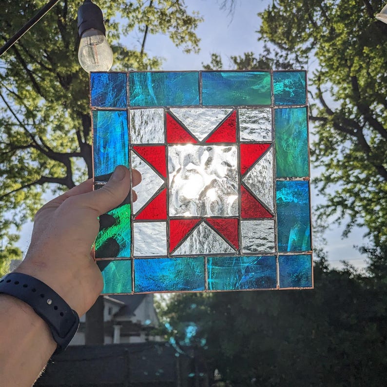 Easy Quilt Stained Glass Pattern - Etsy