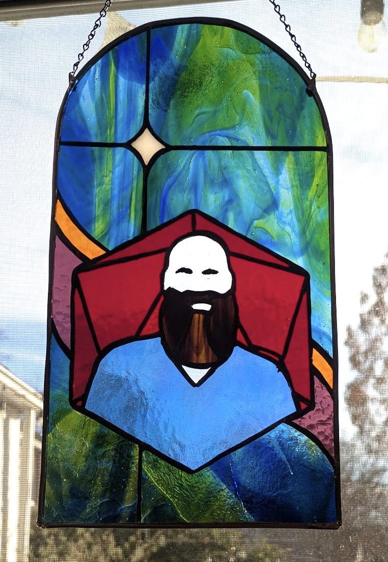 Cosmic D20 Stained Glass Pattern – Dnd Suncatcher (PDF/SVG) - Etsy