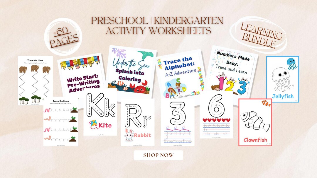 Preschool and Kindergarten Printable Activity Worksheets | Learning ...