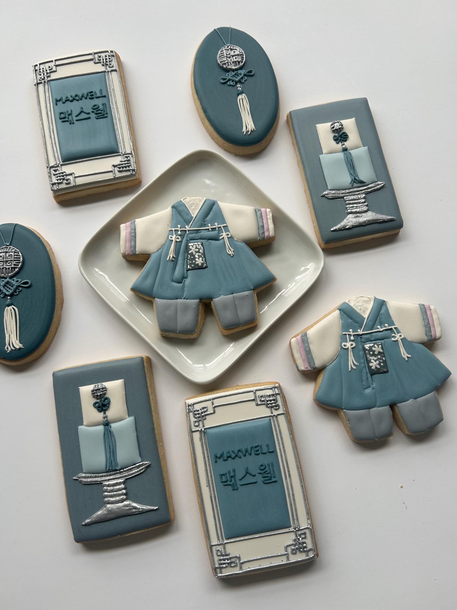Modern Korean Dol Doljanchi Doljabi Hanbok Custom Cookie Set (boys ...