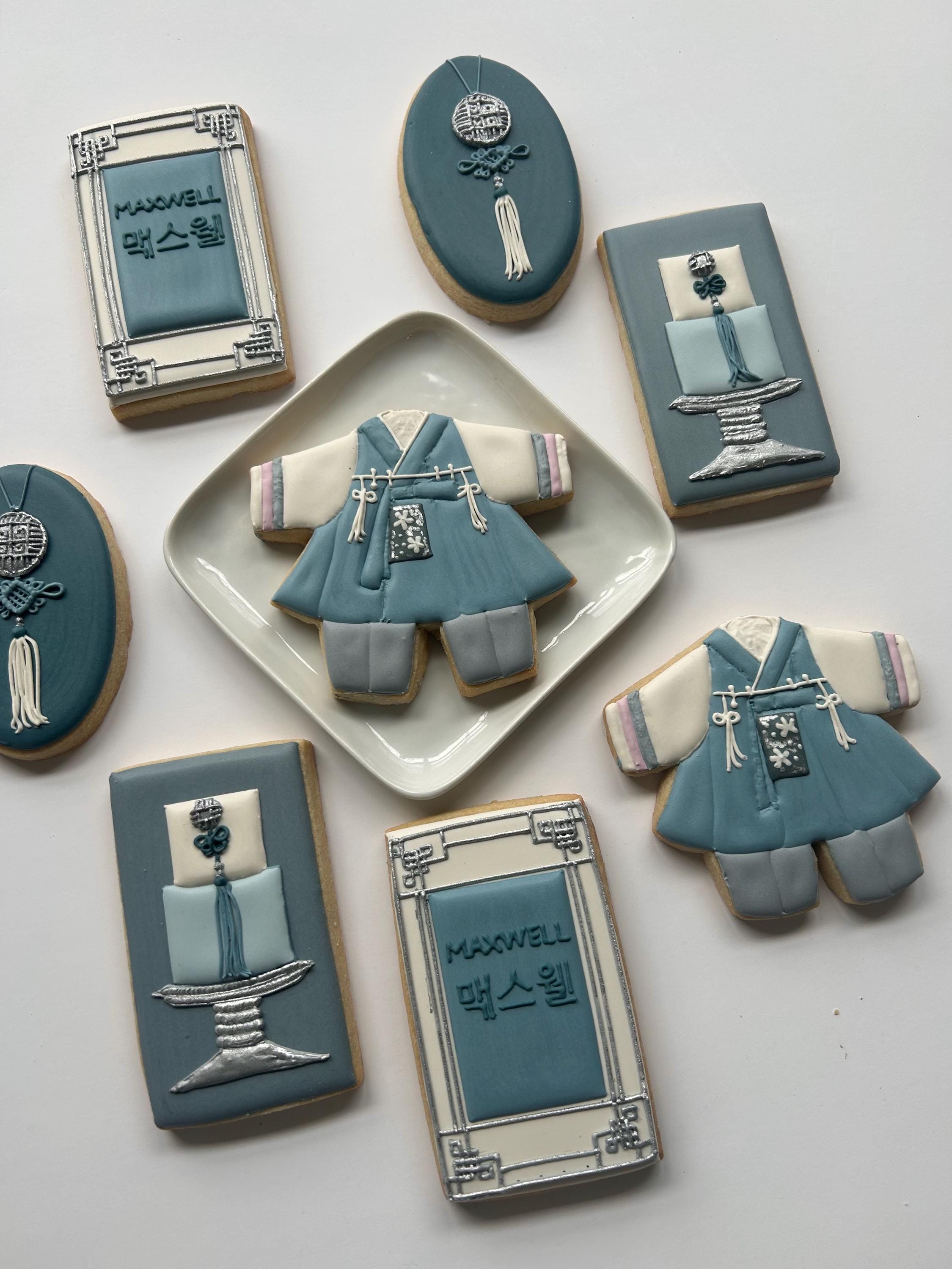 Modern Korean Dol Doljanchi Doljabi Hanbok Custom Cookie Set (boys ...